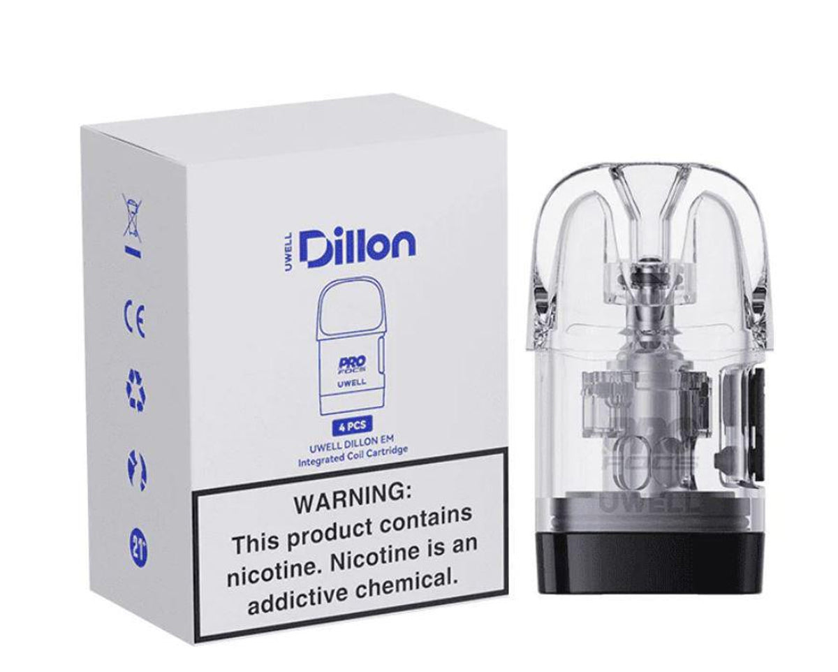 Uwell Dillon EM Integrated Coil Cartridge pods 4 pk — THE MOUNT SMOKE SHOP